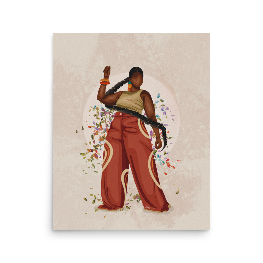THE SHIFT PRINT | BLACK ART WALL DECOR – Khia's Canvas