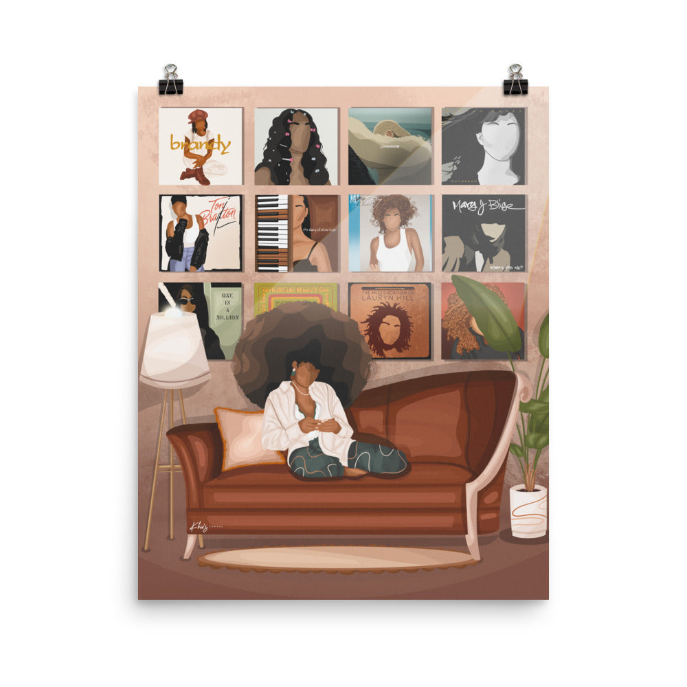 A VIBE PRINT | BLACK ART WALL DECOR – Khia's Canvas