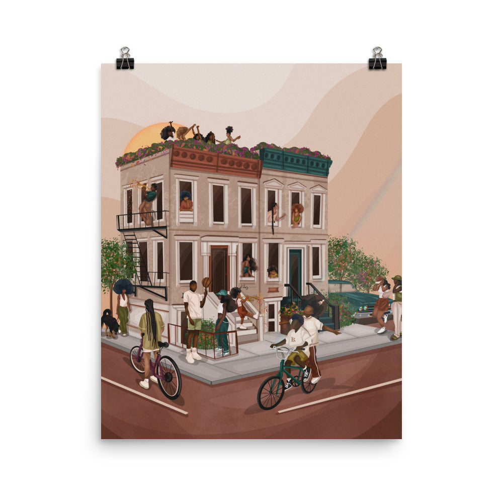 MY BLOCK PRINT | BLACK ART WALL DECOR – Khia's Canvas