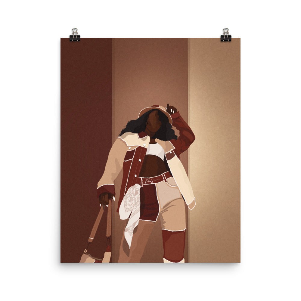 IN THE NUDE PRINT | BLACK ART WALL DECOR – Khia's Canvas