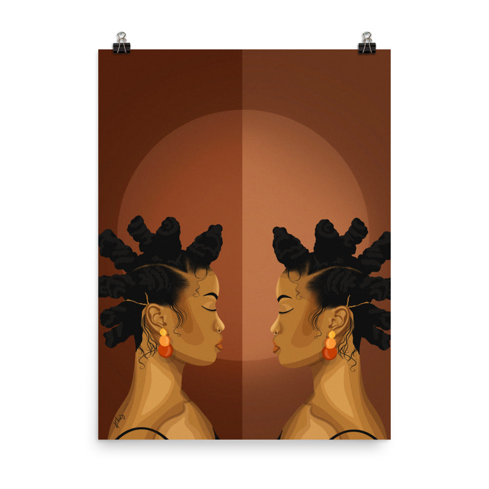 REFLECTIVE PRINT | BLACK ART WALL DECOR – Khia's Canvas